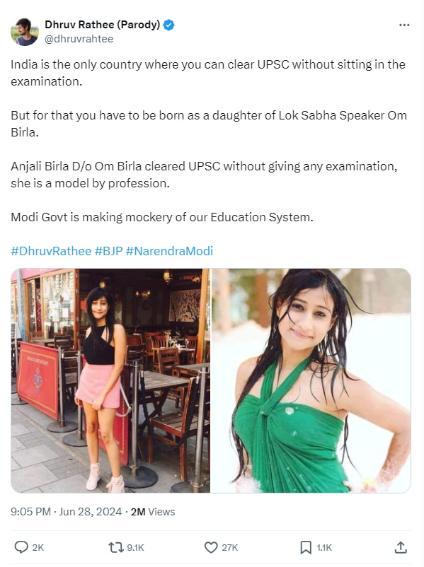 Fact Check: Did Om Birla’s daughter clear UPSC without appearing for exam? Nope, here are the ...